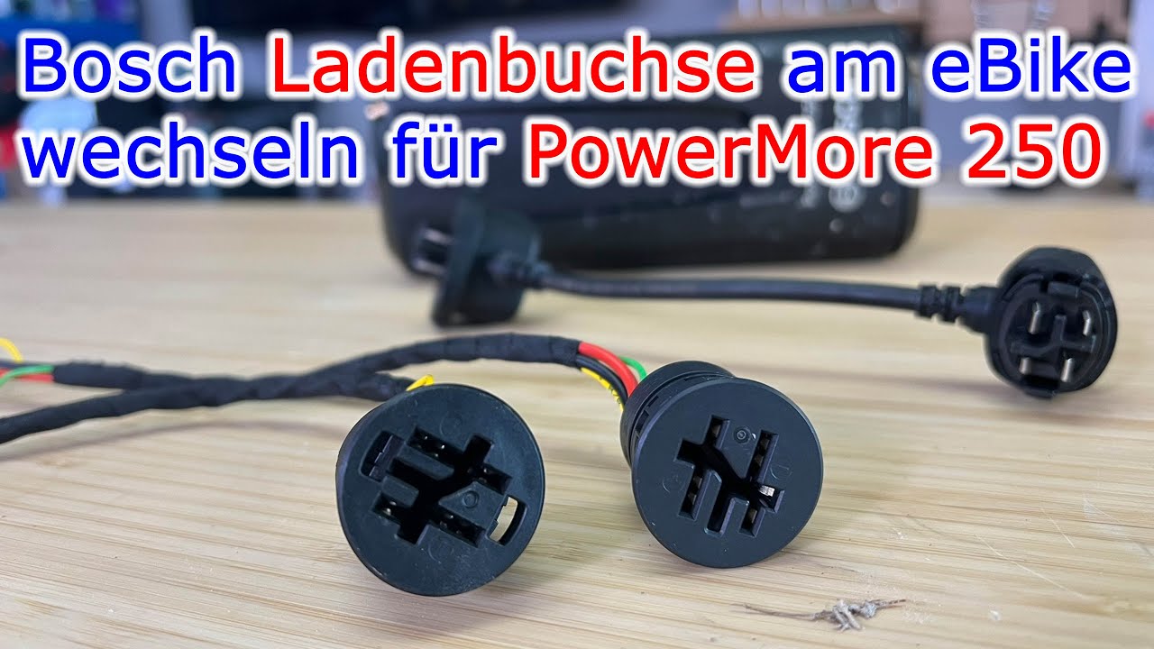 Ladebuchse am Bosch eBike für PowerMore 250 wechseln - YouTube
