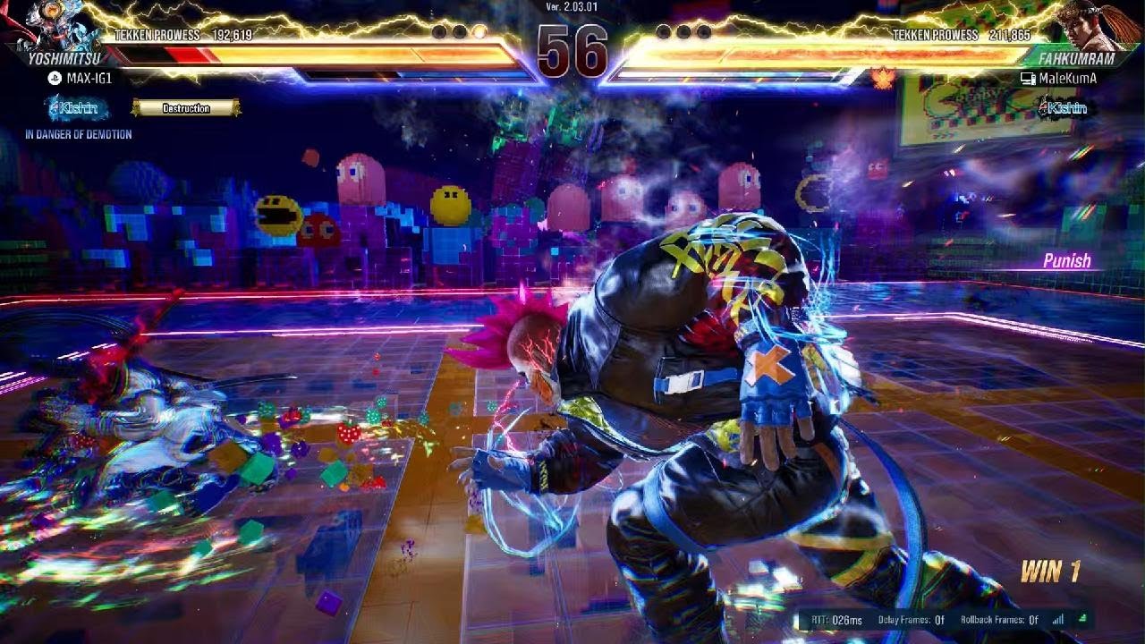 New PAC-MAN Stage - Tekken 8 (Ranked Match) - YouTube