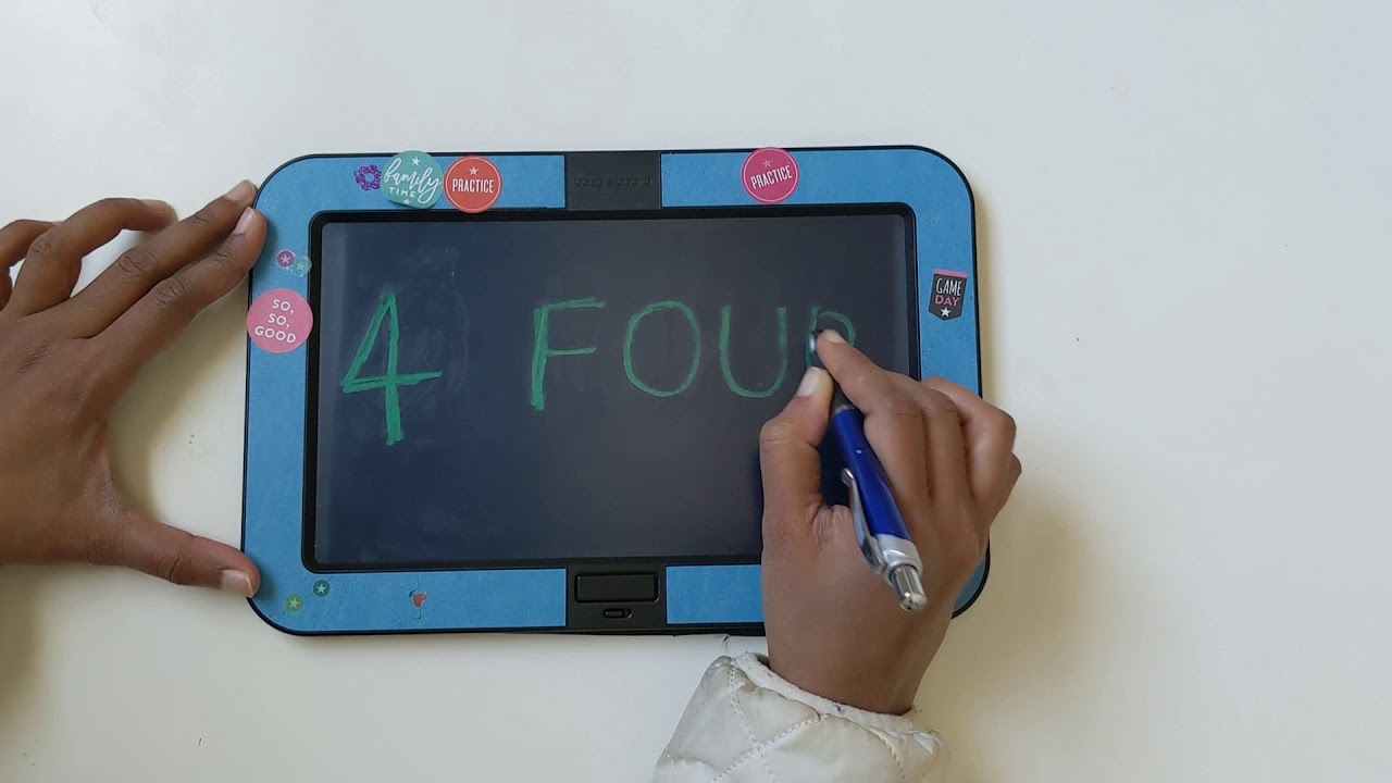 Learn to Write Number 4 - YouTube