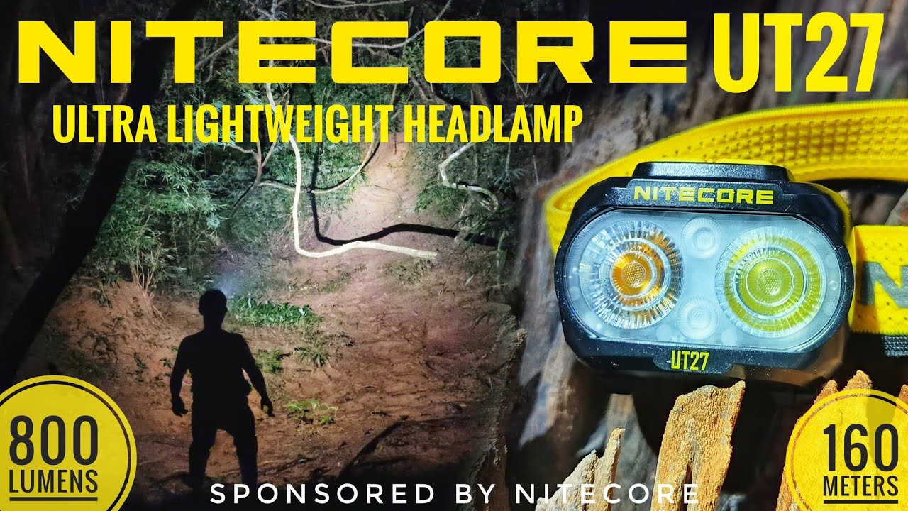 [New 2023] Nitecore UT27 Ultra Lightweight Headlamp 800 lumens max ...