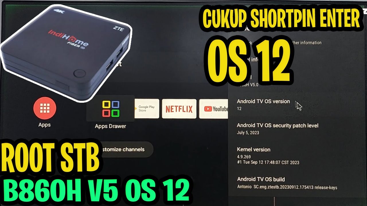 CARA ROOT STB B860H V5 OS 12 FIRMWARE ANTONIO TUBOX - YouTube