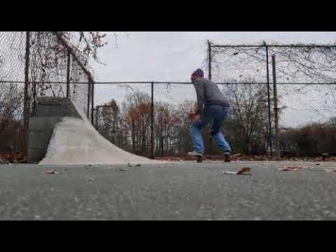 Nollie Frontside 180 quarter pipe transition vert skating skateboarding trick riding Baltimore ...