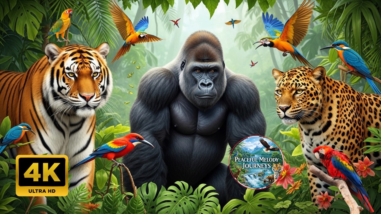 JUNGLE ANIMAL DISCOVERY IN 4K |ULTRA HD 60FPS Wildlife Adventure - YouTube