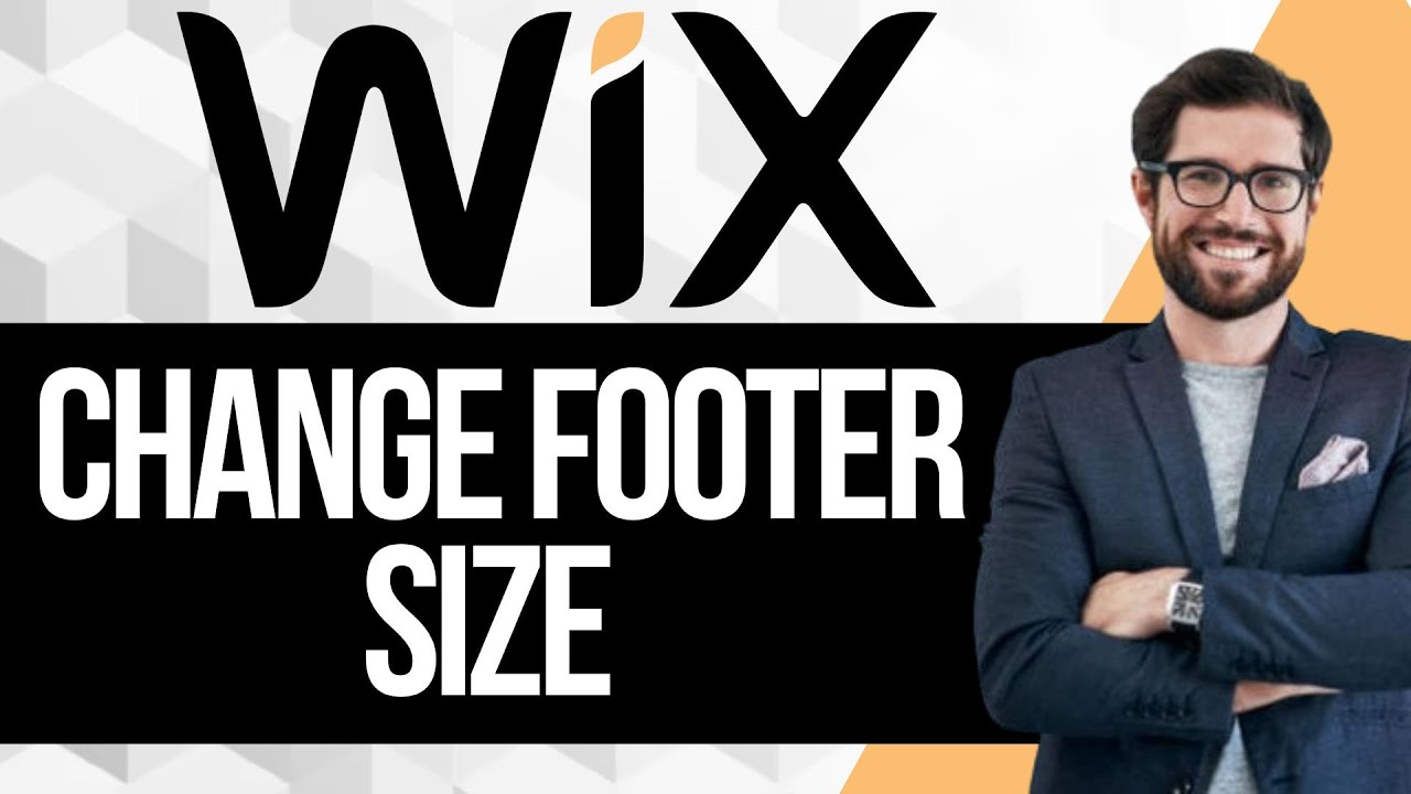 How to Change Size of Footer in Wix - YouTube
