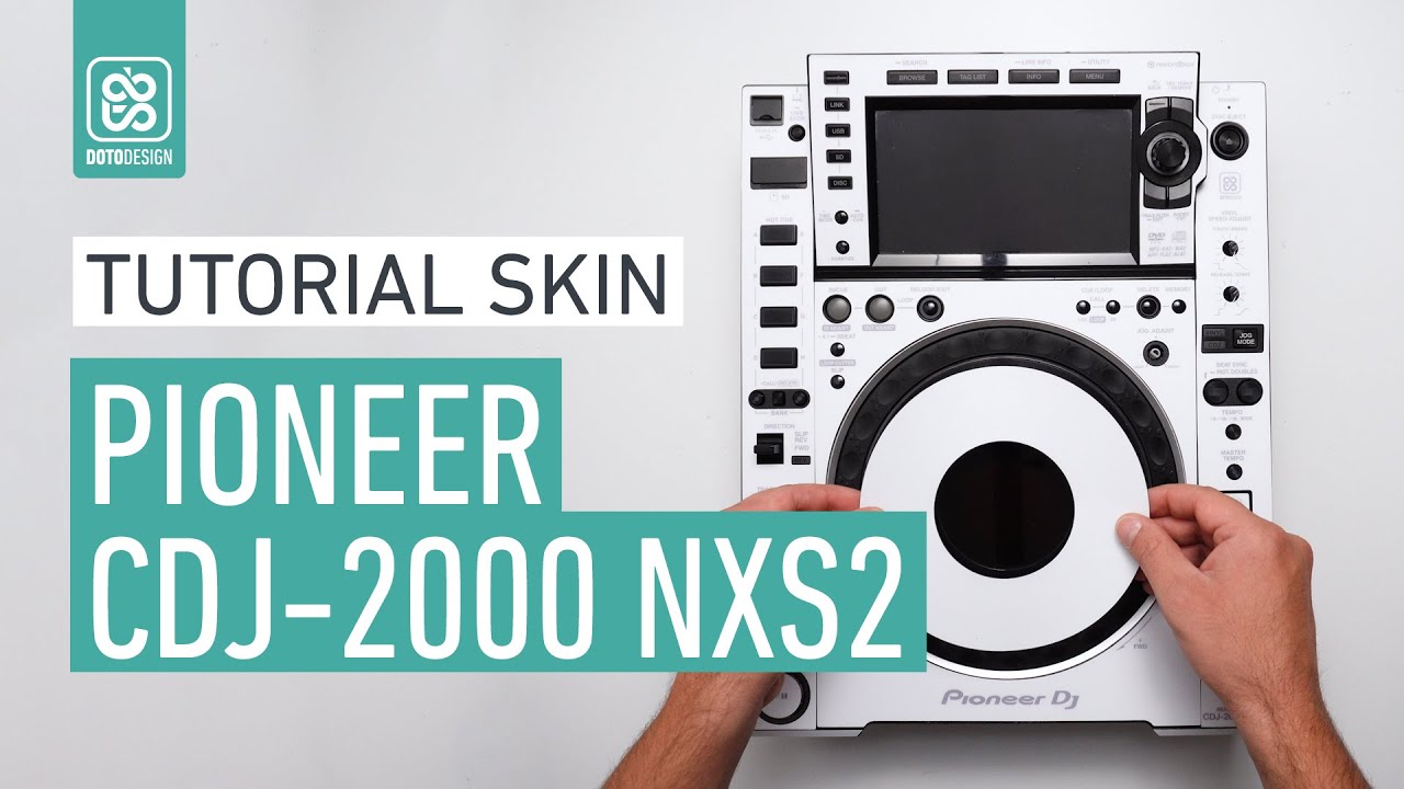 PIONEER CDJ-2000 NXS2 White Skin - How to apply a DJ Player Skin ...