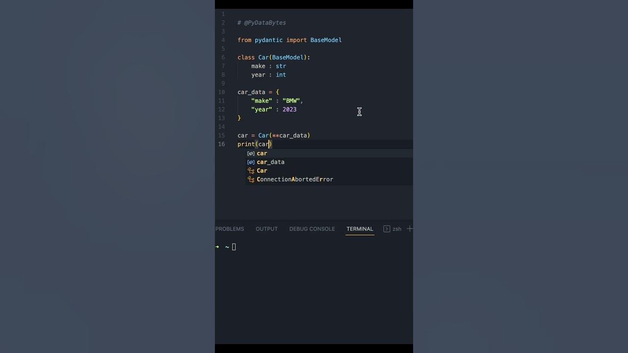 What Is Pydantic A Powerful Python Library For Data Validation Programming Pythontips Youtube