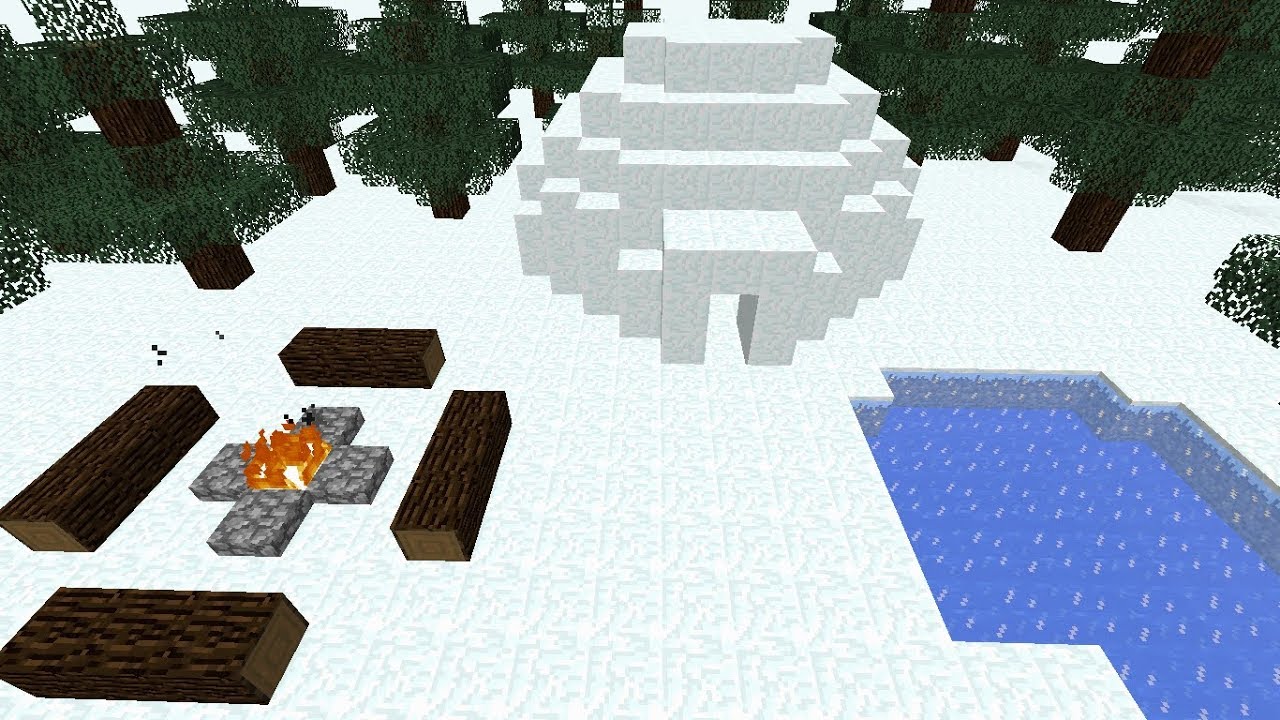 COMO CONSTRUIR UM IGLU NO MINECRAFT !!! - YouTube
