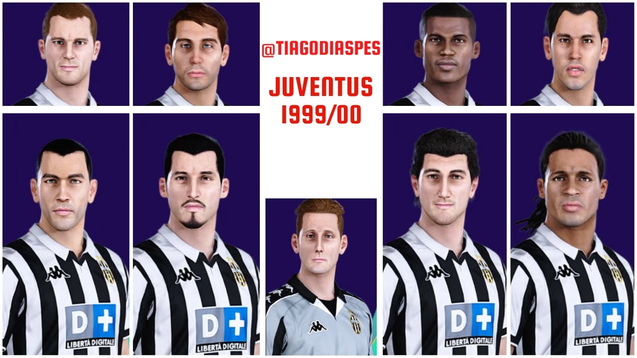 Juventus 1999/2000 @TiagoDiasPES | Full Team - YouTube