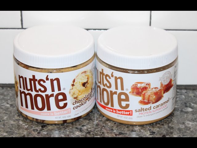 Nuts N More Logo Salted Caramel Peanut Butter Powder (9 Oz Jar)