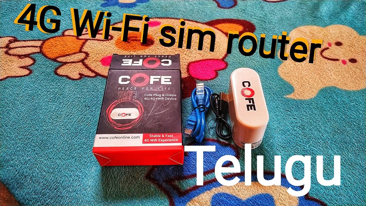 4G Wi-Fi sim router unboxing and review Telugu - YouTube