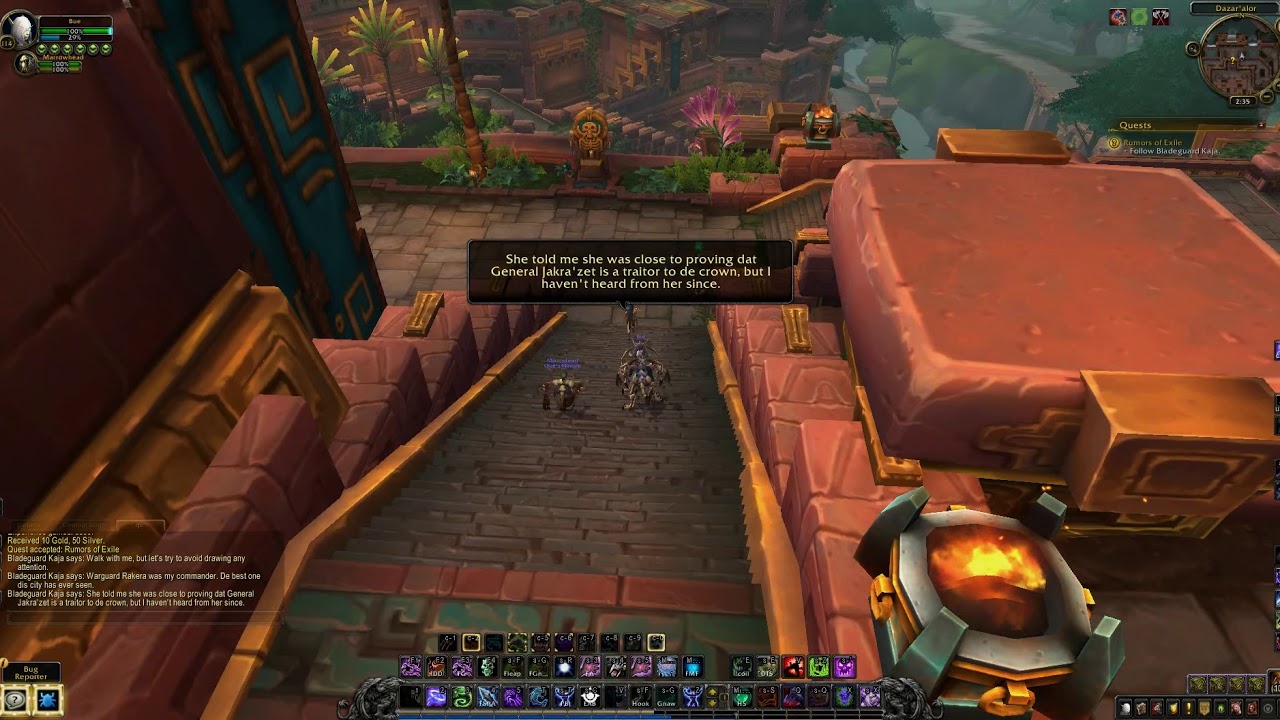 WoW quest - Rumors of Exile - YouTube