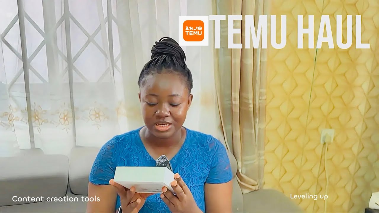 TEMU HAUL| content creating tools and gadgets | vlog screen mirror ...