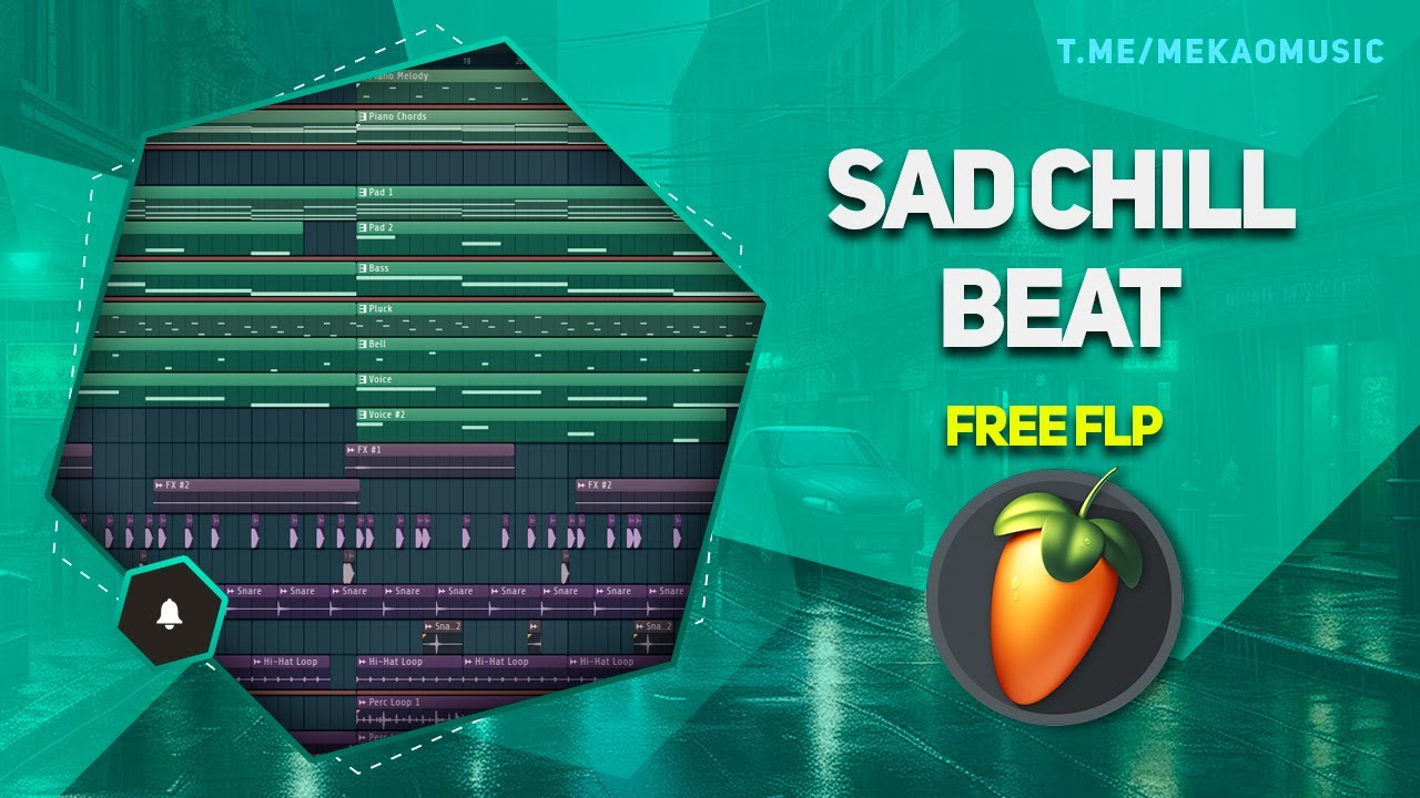 Sad Chill Beat in FL Studio 20 (+Free FLP)/Атмосферный бит в ФЛ Студио ...