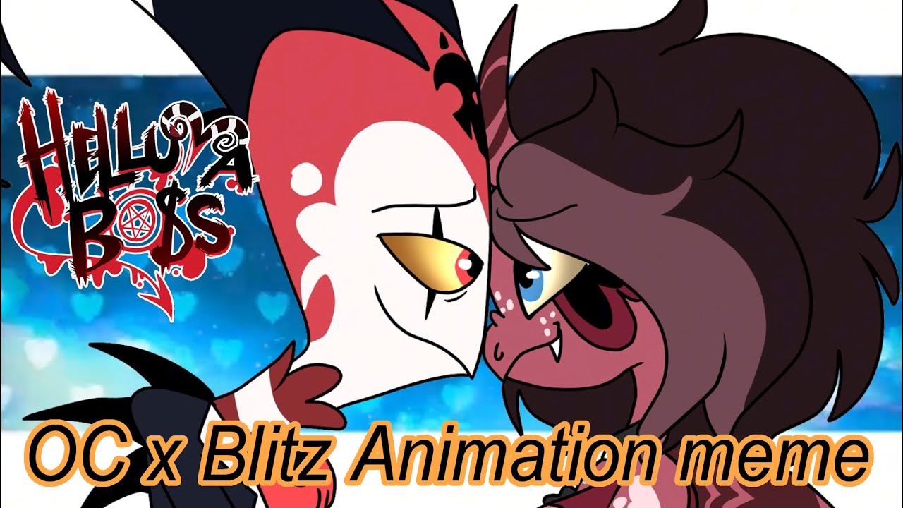 Falling in love animation meme Blitz x oc Helluva boss - YouTube