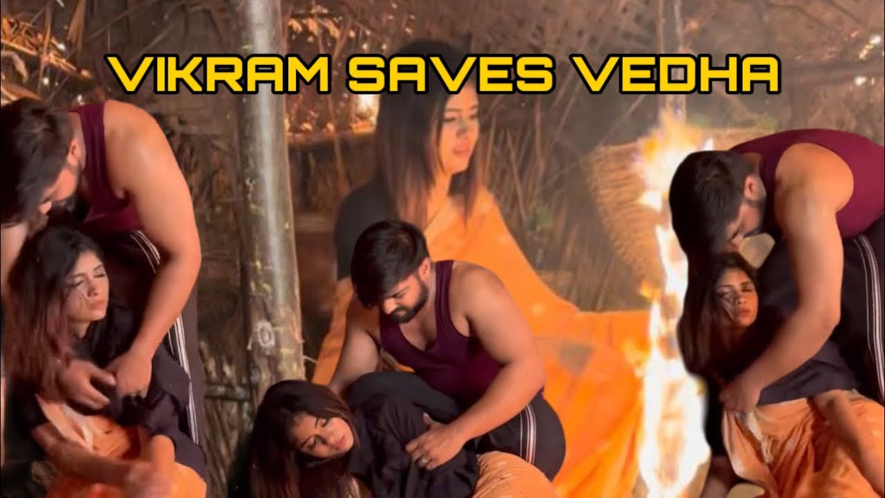 Vikram Saves VEDHA from Fire | Romance with Vikram | Modhalum Kaadhalum | Star Vijay - YouTube