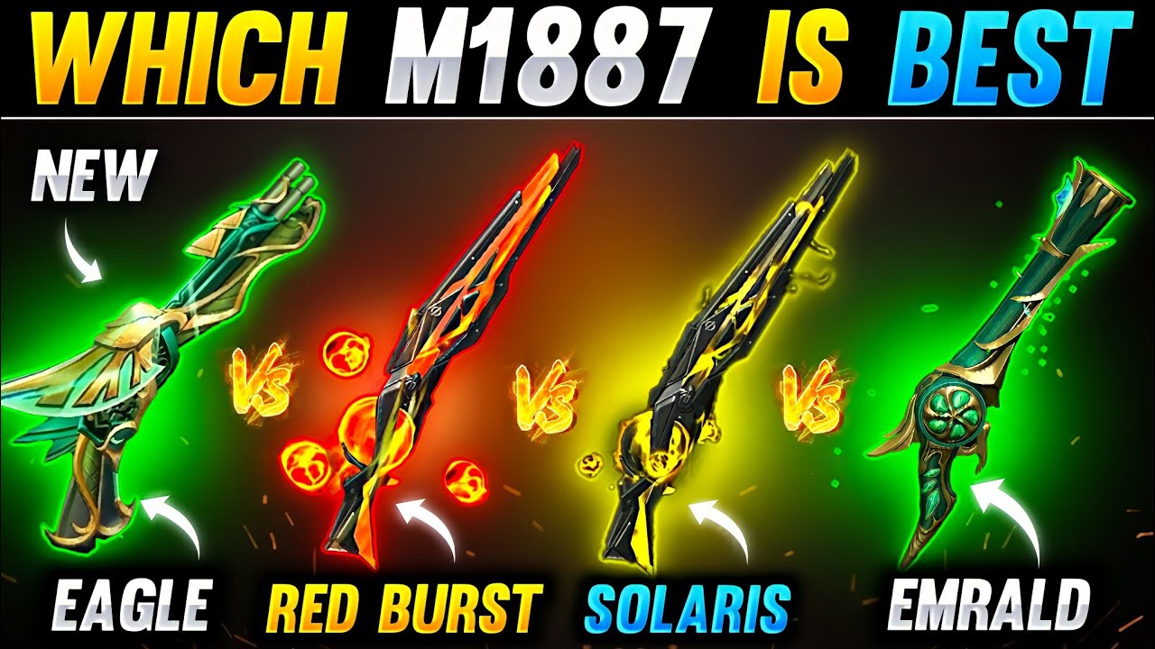 M1887 best gun skin | M1887 new skin gameplay | Eagle Gaze M1887 vs Red ...