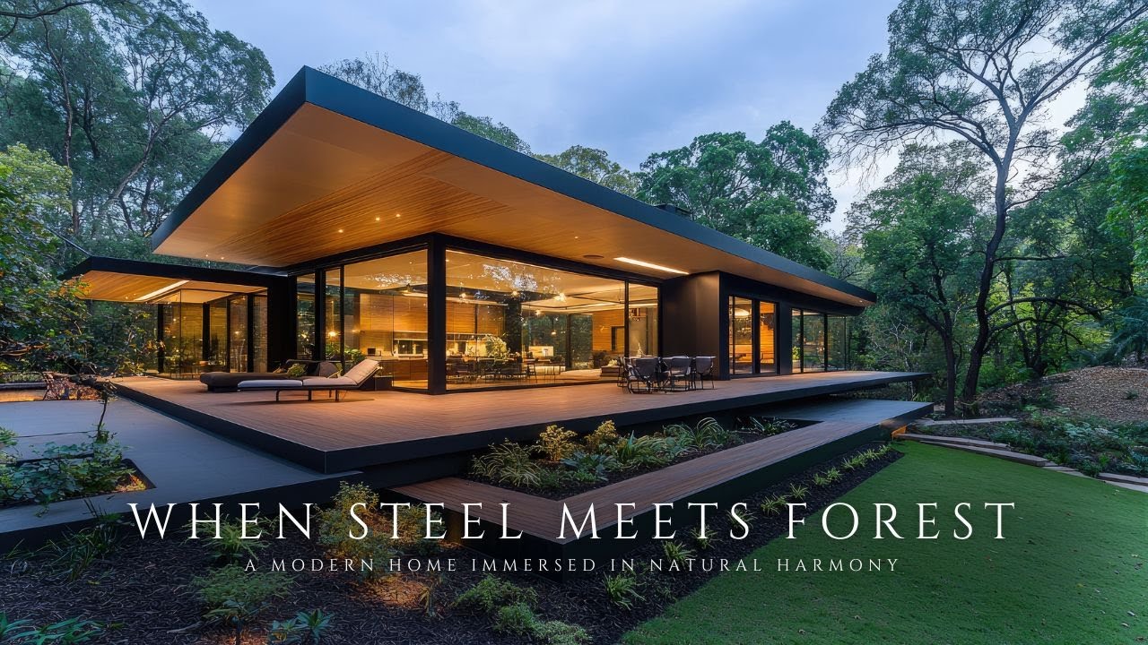 When Steel Meets Forest: A Modern Home Immersed in Natural Harmony ...