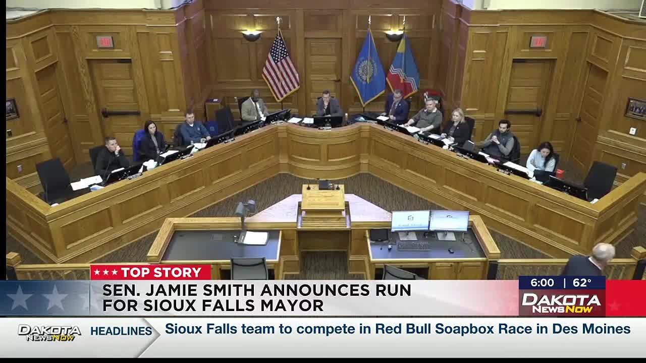 State senator Jamie Smith announces his candidacy for Sioux Falls mayor ...