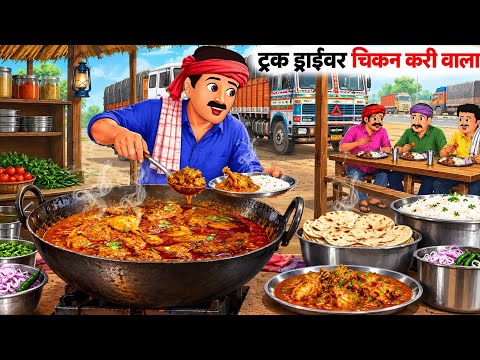 ट्रक ड्राईवर चिकन करी वाला | Truck Driver Chicken Curry Wala | hindi stories | Cartoon stories