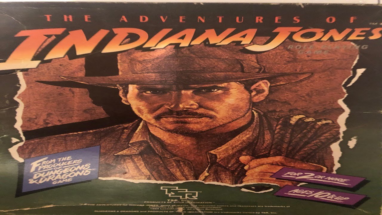 The Adventures of Indiana Jones RPG - TSR 1984 (Box Opening) - YouTube