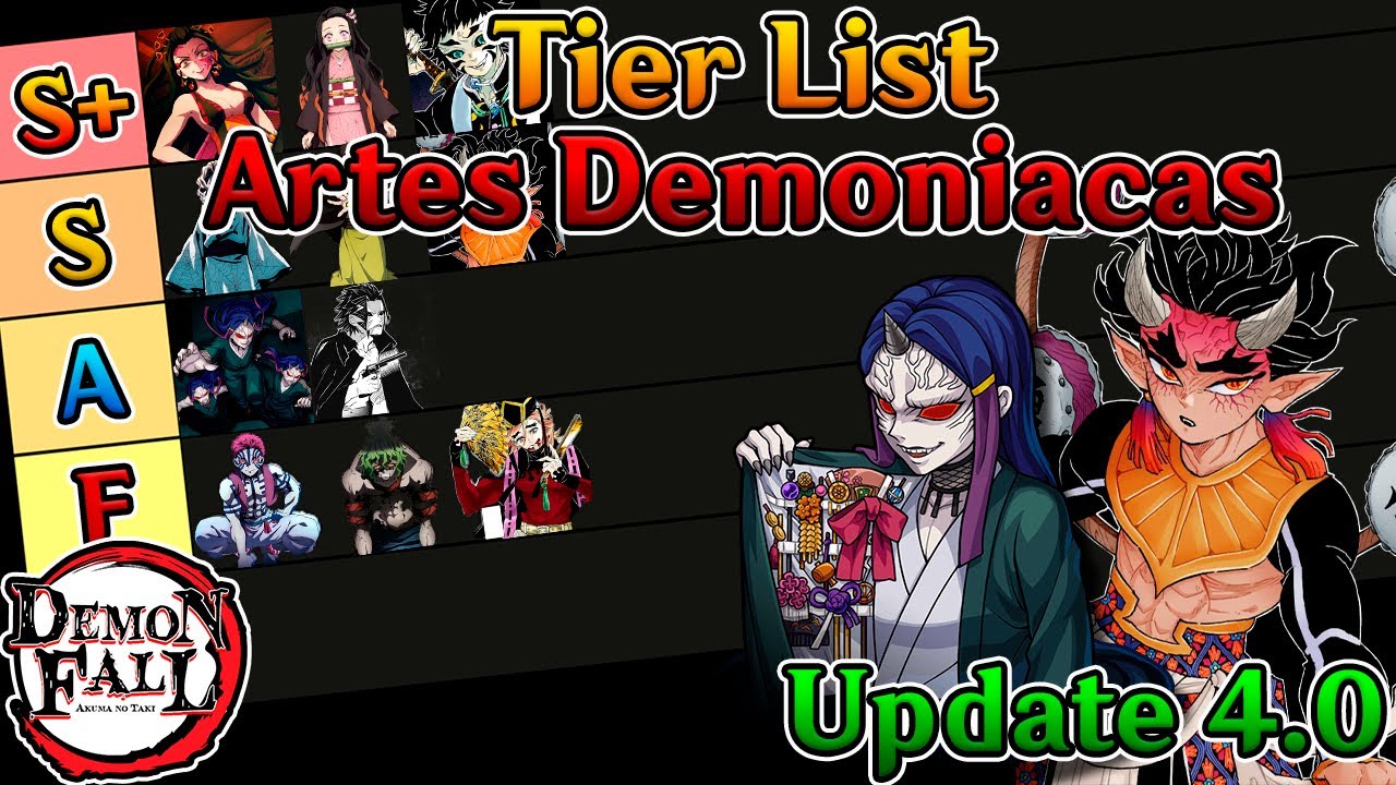 Demon Fall Tier List Artes Demoniacas 4.0 Roblox - YouTube