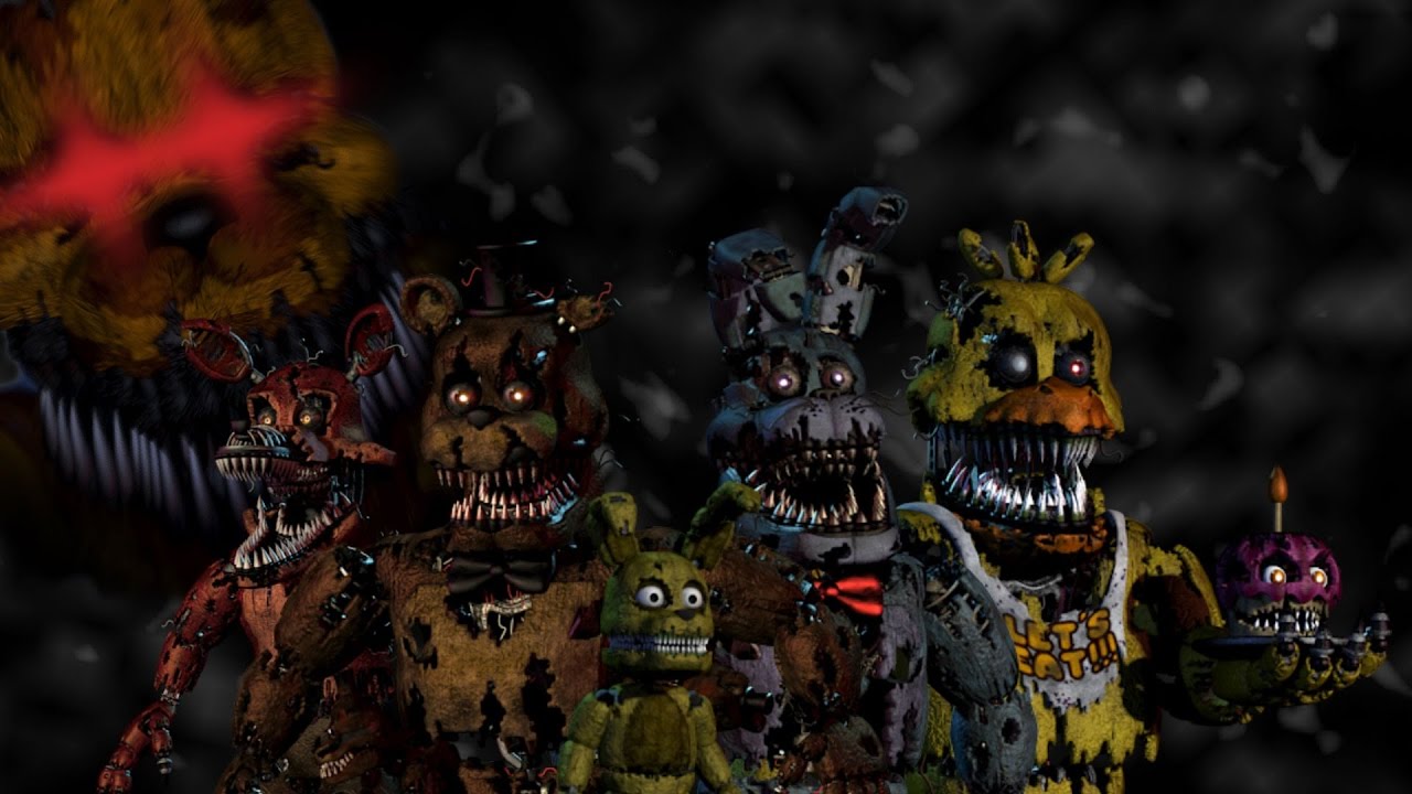 Gameplay : Fnaf 4 : Le Monstre arrive à l'heure - YouTube