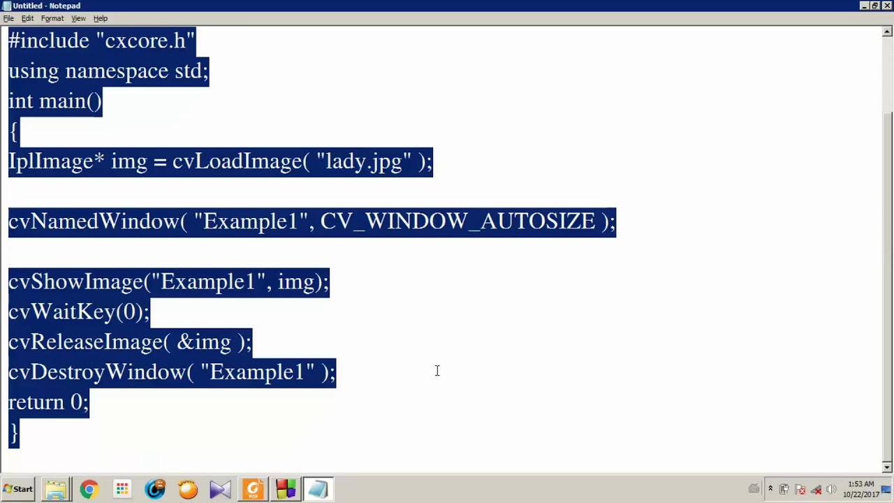 Codeblock Setting For Opencv Youtube 6914