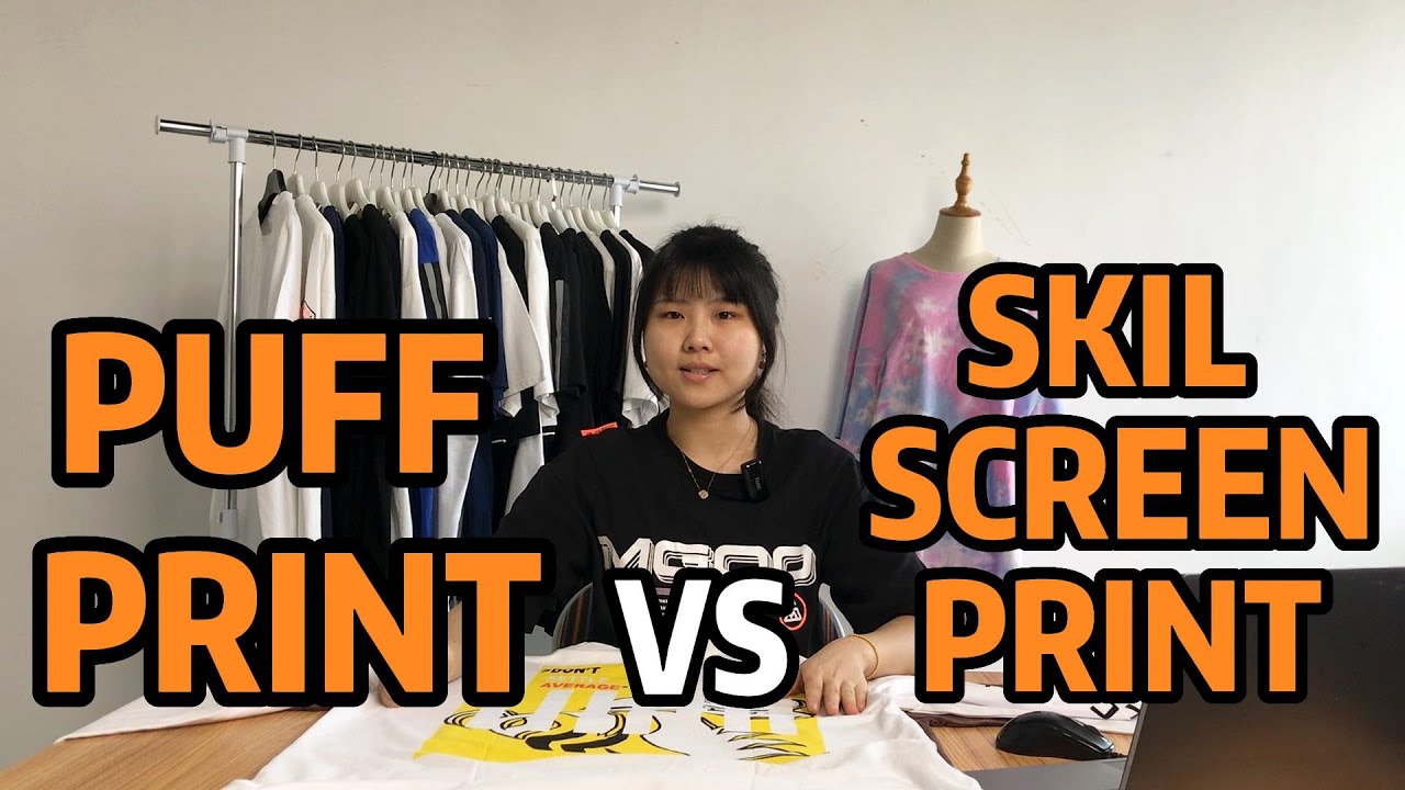 Puff Print VS Silk Screen Print - YouTube