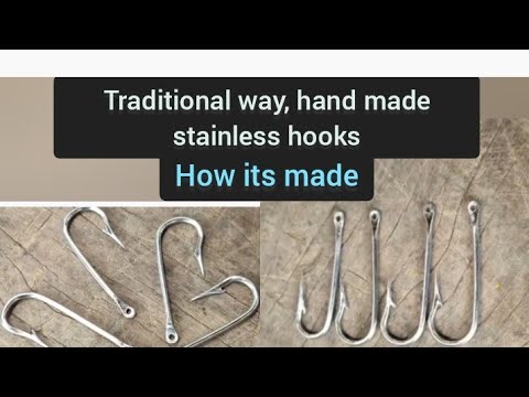 how to make hand made fishing hooks...how to make#howtomakehooks# ...