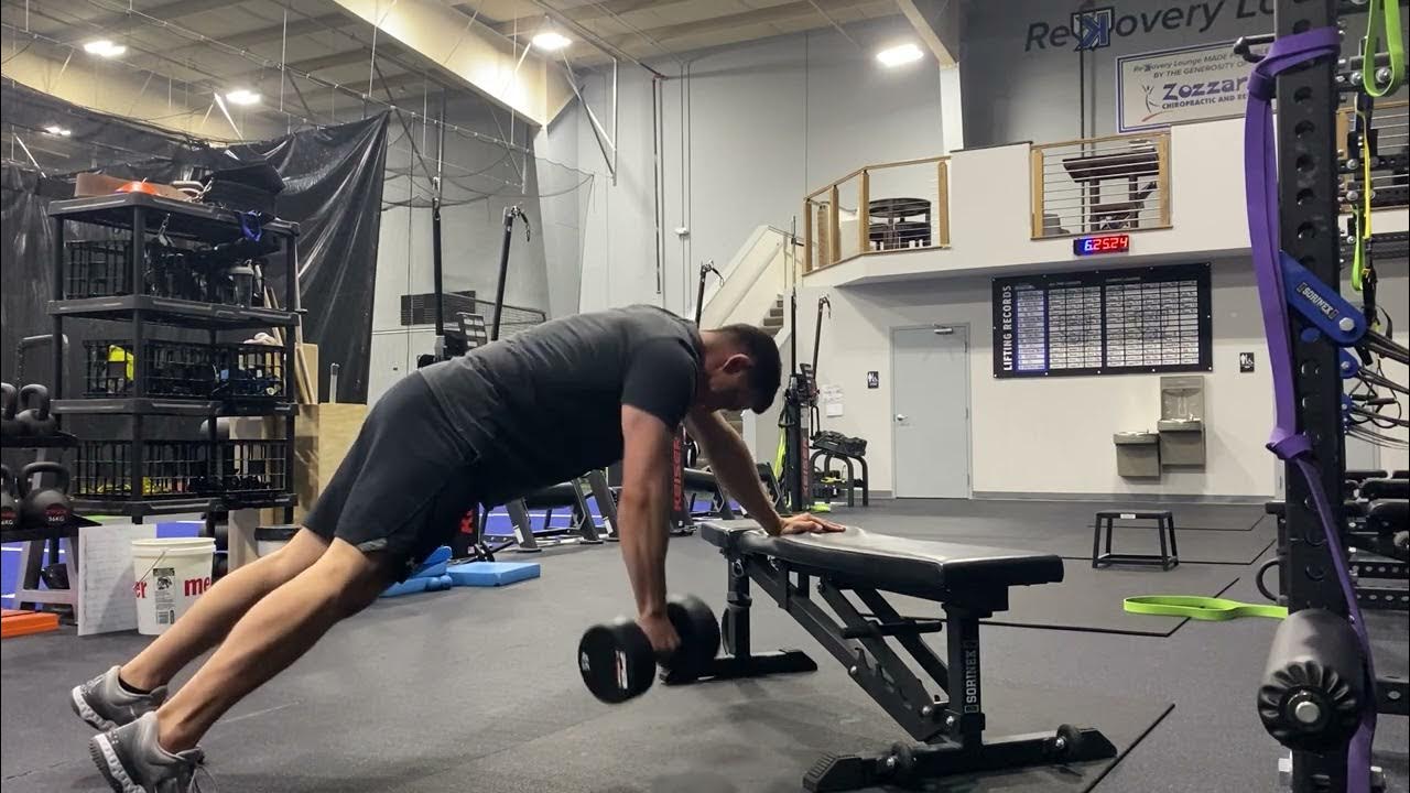 Bench Plank DB Rows - YouTube