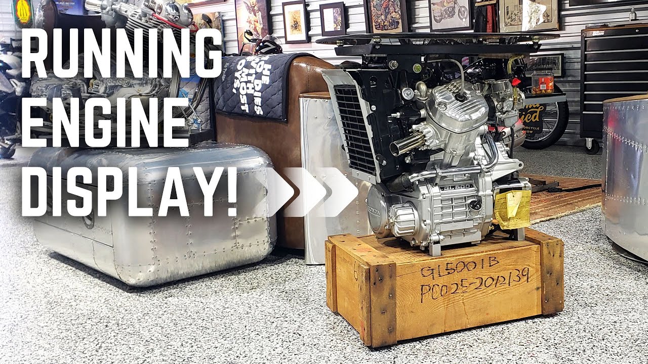 Making A RUNNING Motorcycle Engine Coffee Table!! - YouTube