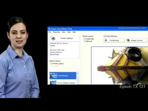 Epson Printer TX121 - How to Print Photos from the Printer - YouTube