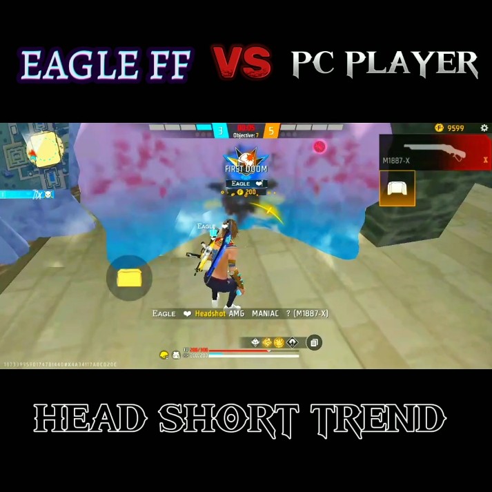 EAGLE FF VS PC PLAYER 💀💀🤯 CHALLENGE ACCEPT ⚡ #freefire #shorts - YouTube