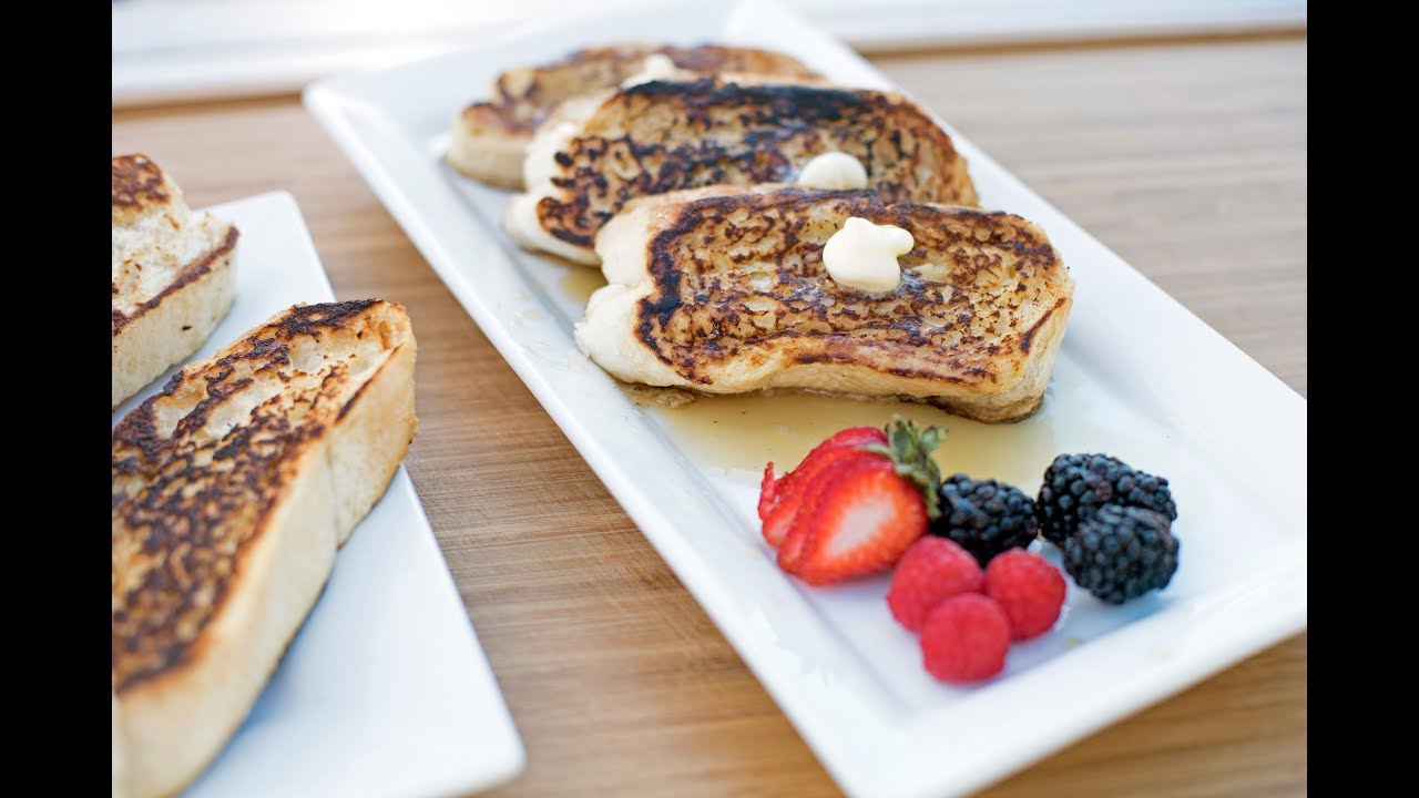 French Toast Recipe | Camp Chef Flat Top Grill - YouTube