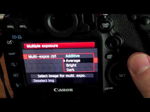 Canon 5D Mark iii Multiple Exposure Tutorial - YouTube