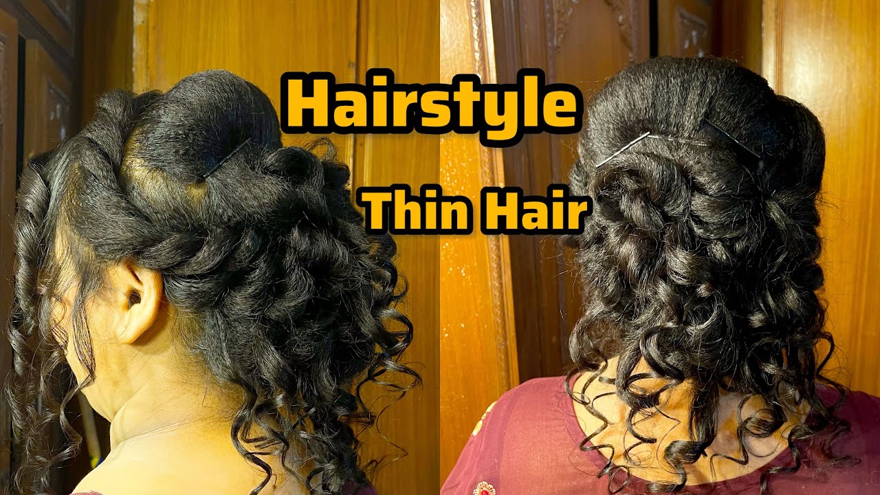 “Easy Party Hairstyle for Thin Hair 💖 | Simple Hairstyle for Girls ...
