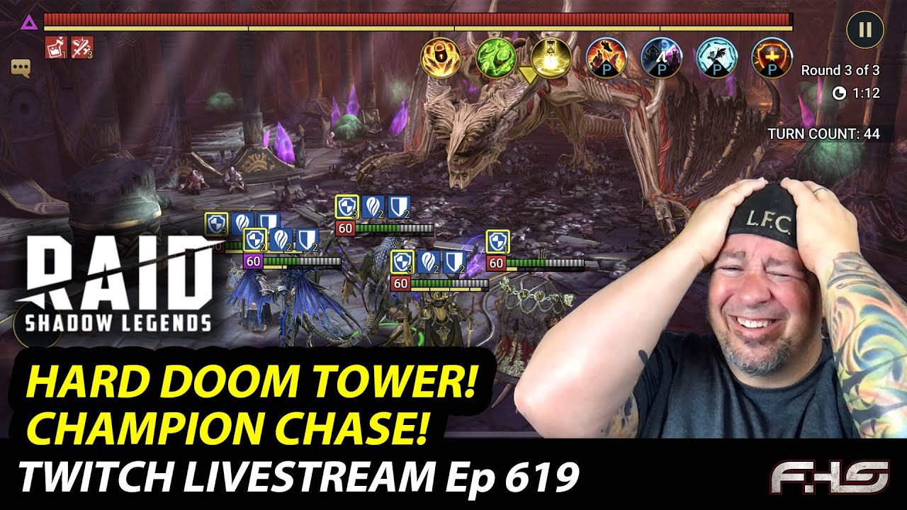 DOOM TOWER HARD ETERNAL DRAGON - RAID: Shadow Legends Twitch Livestream ...