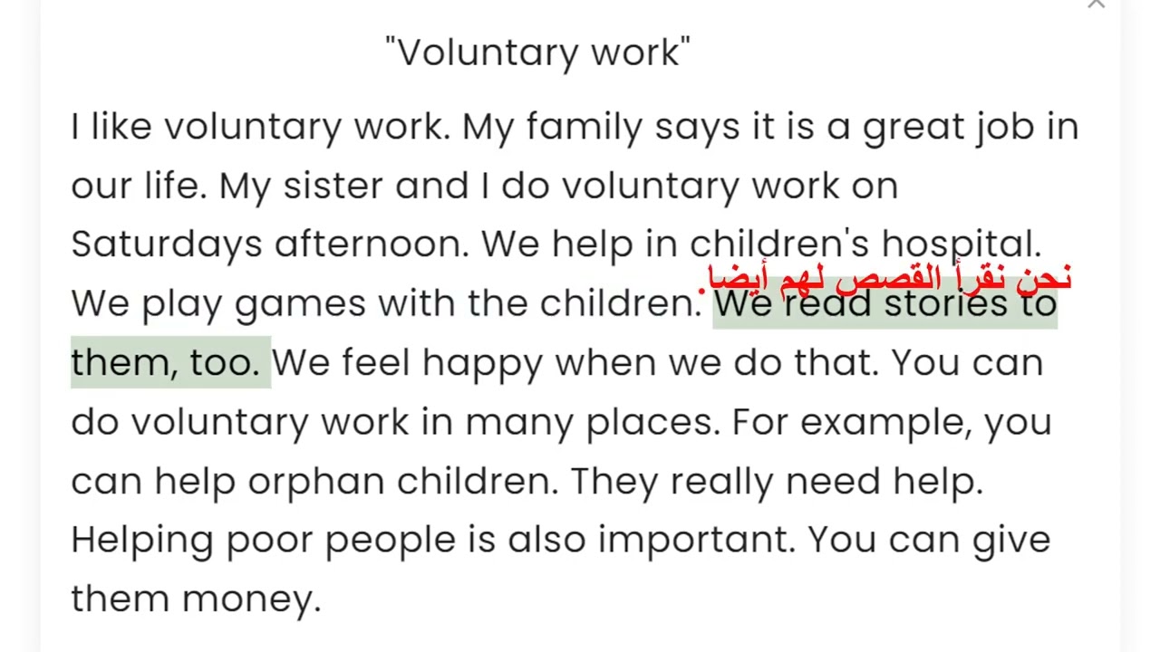 Voluntary Work YouTube
