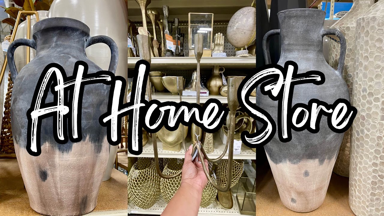 AT HOME STORE HOME DECOR • SHOP WITH ME - YouTube