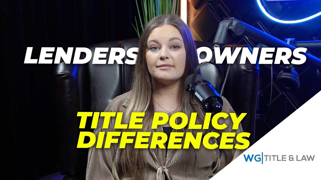 How is a lender's title policy different from an owner's policy? - YouTube