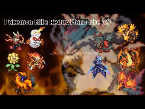 Pokemon Elite Redux Mono-Fire | All Bosses (Part 2) - YouTube