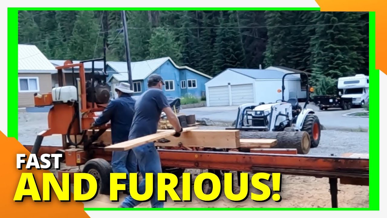 Best Way To Sawmill With Help! [Wood Mizer LT40] - YouTube