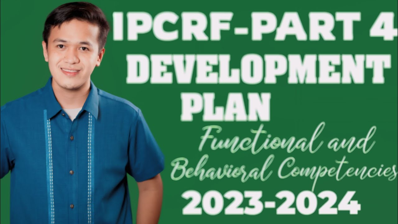 IPCRF-DEVELOPMENT PLAN 2024 with sample answer - YouTube