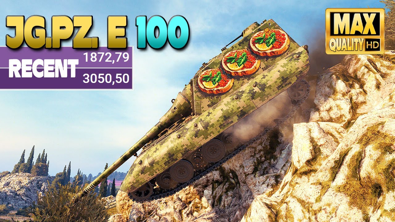 Jg.Pz. E 100: 14 penetrations - World of Tanks - YouTube