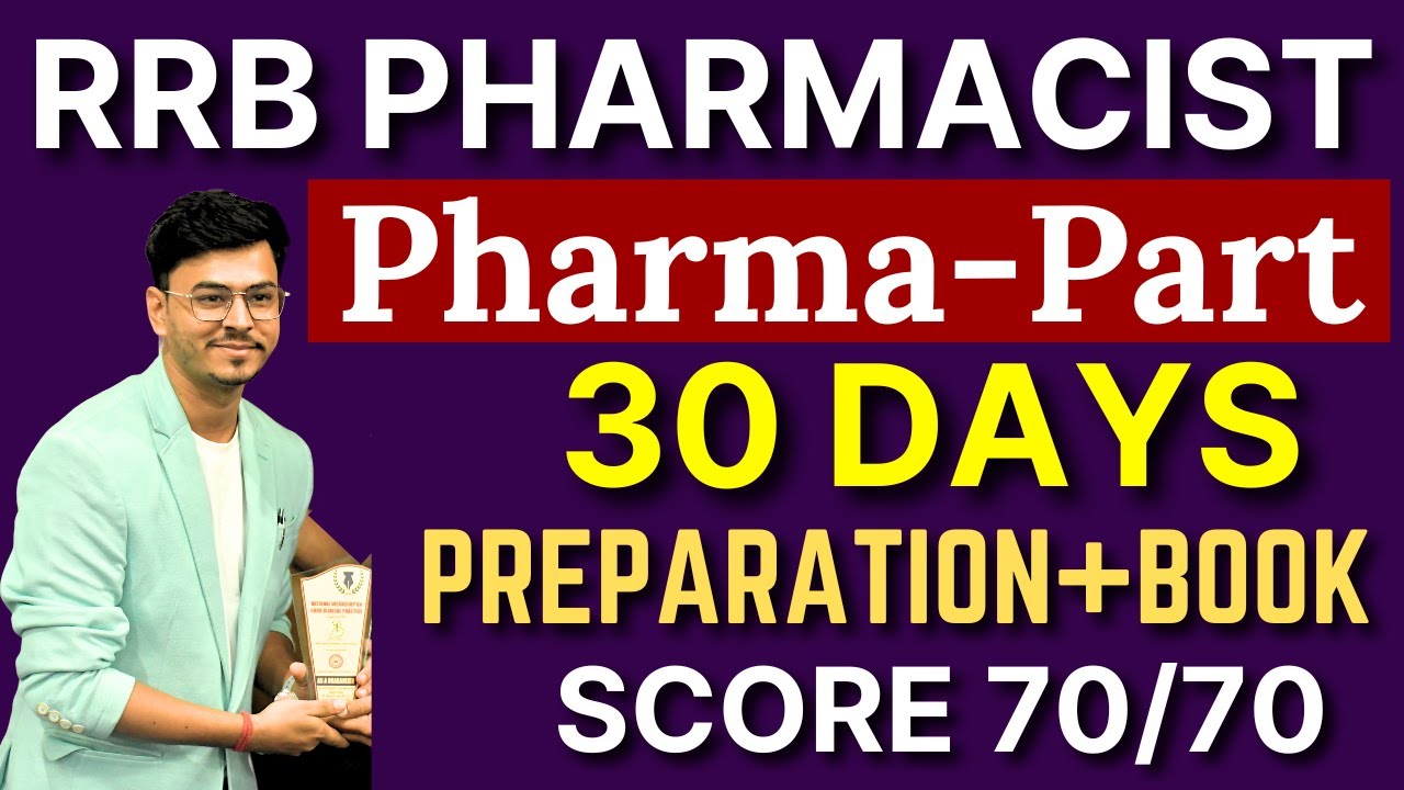 RRB Pharma Part Strategy & Books | RRB Pharmacist Exam Preparation ...