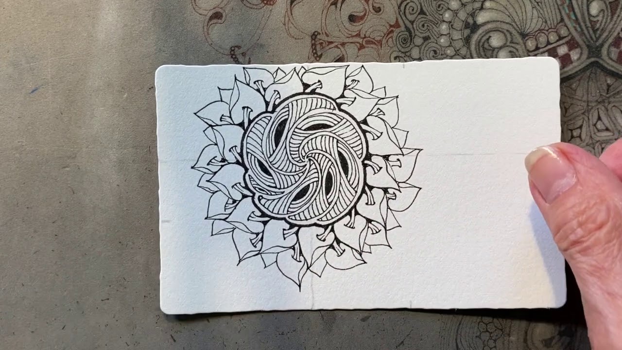 Zentangle Project Pack No. 11 - Day 8 - YouTube