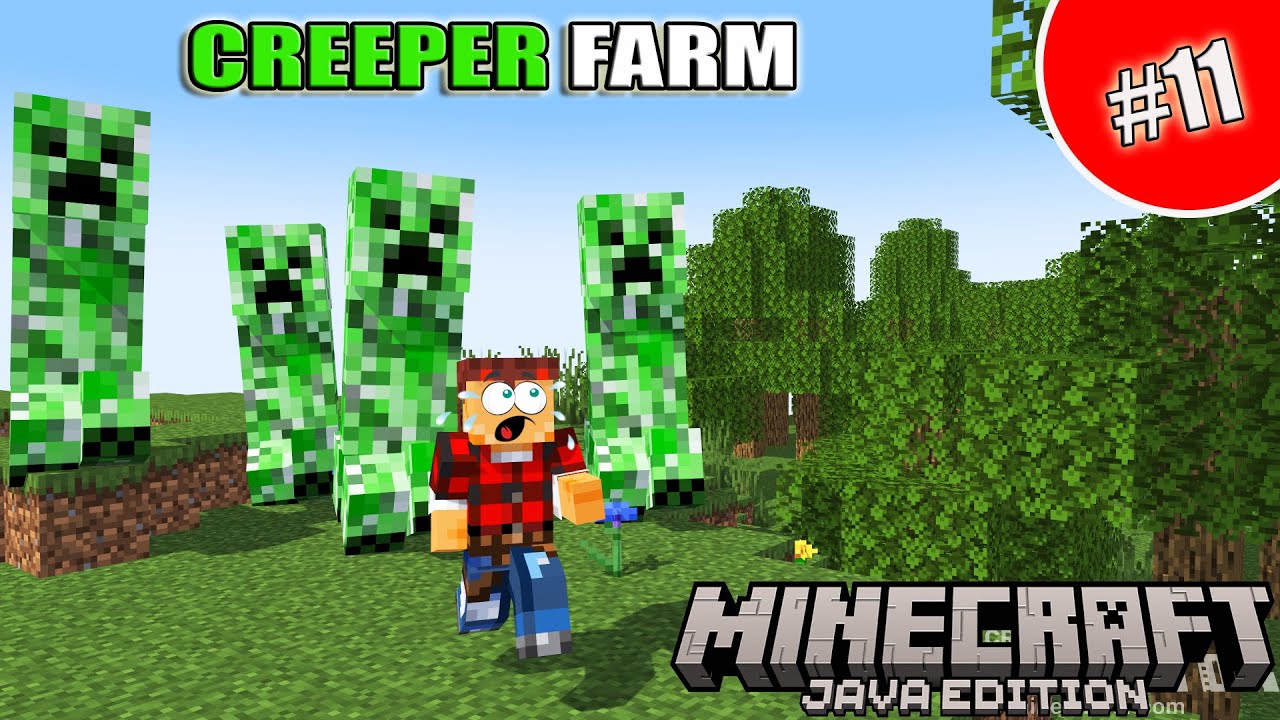 Minecraft Java Edition 1.20 | Creeper Farm For Gun Power | Gameplay ...