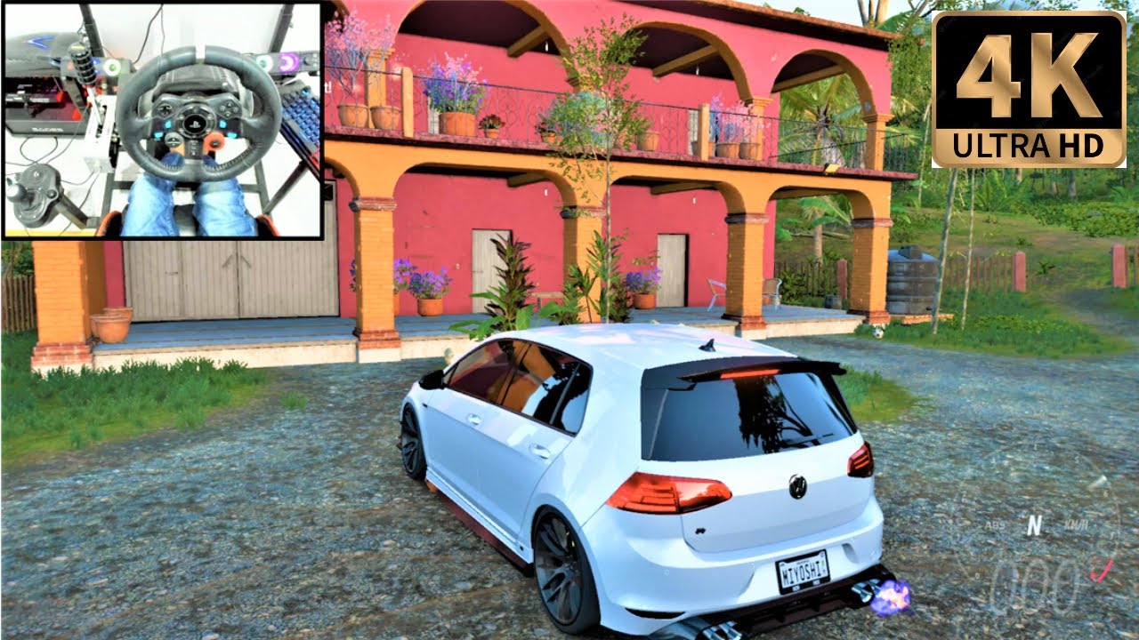 Volkswagen Golf R 2021 - Forza Horizon 5 Steering Wheel Gameplay - YouTube