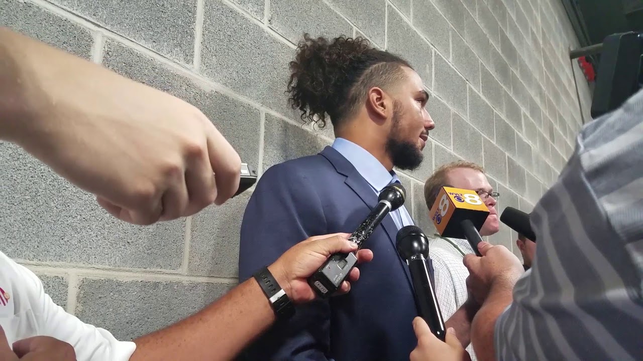 Dominick Wood-Anderson - Vols TE (West Virginia postgame) - YouTube