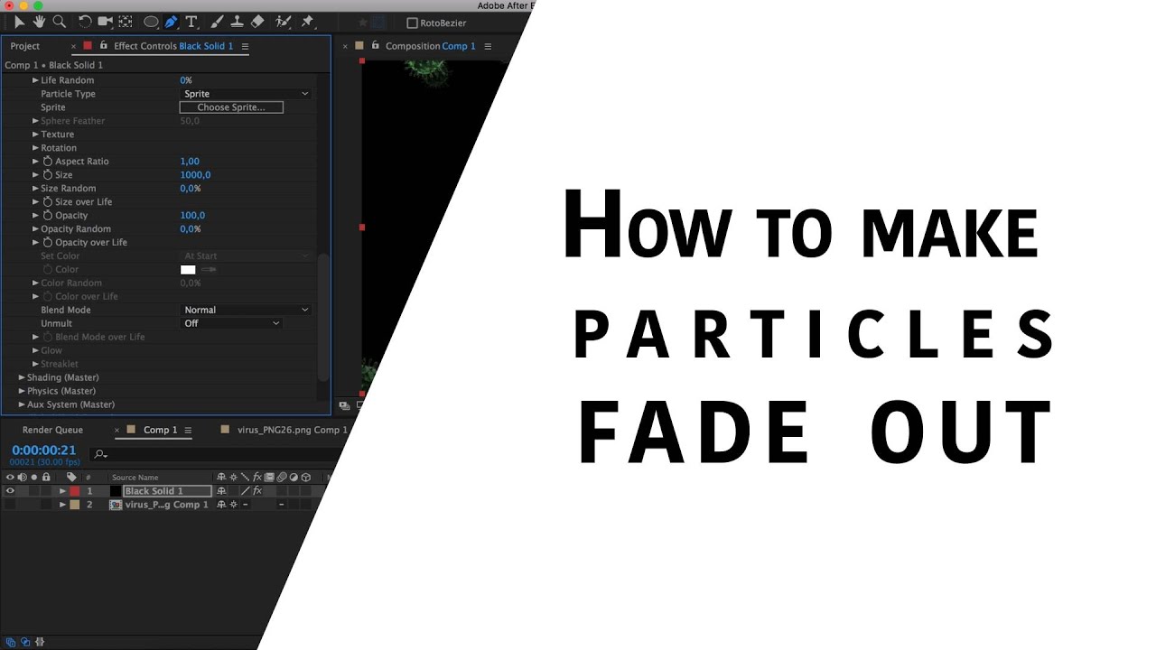 How To Make Particles Fade Out In After Effects Trapcode Particles How To Make Particles Fade Out In After Effects Trapcode Particles